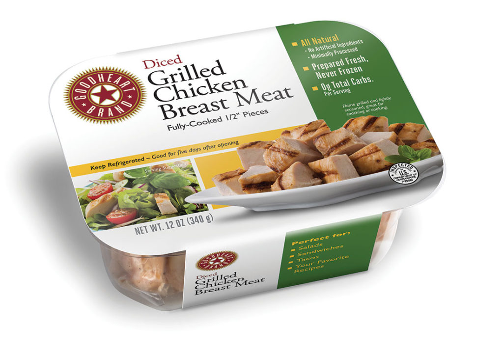 All Natural Diced 3/4” Pieces Grilled Chicken Breast Meat - GoodHeart ...